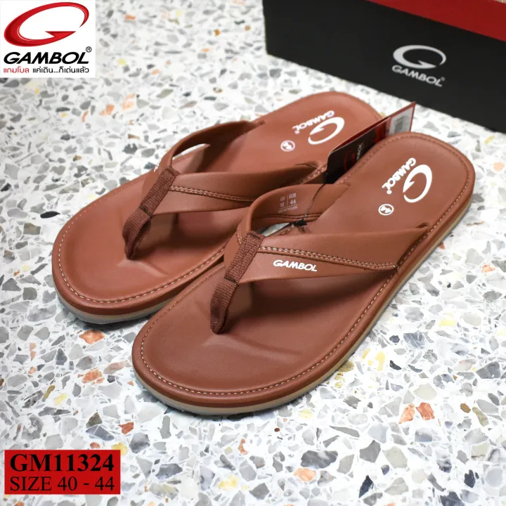gambol รุ่น GM 11324 สีอิฐ รองเท้าแตะ GAMBOL (แกมโบล) ผลิตจาก GBOLD ...