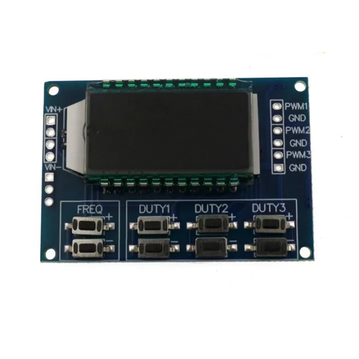 For Arduino Signal Generator PWM Pulse Frequency Duty Cycle Adjustable Module LCD Display 1Hz ...