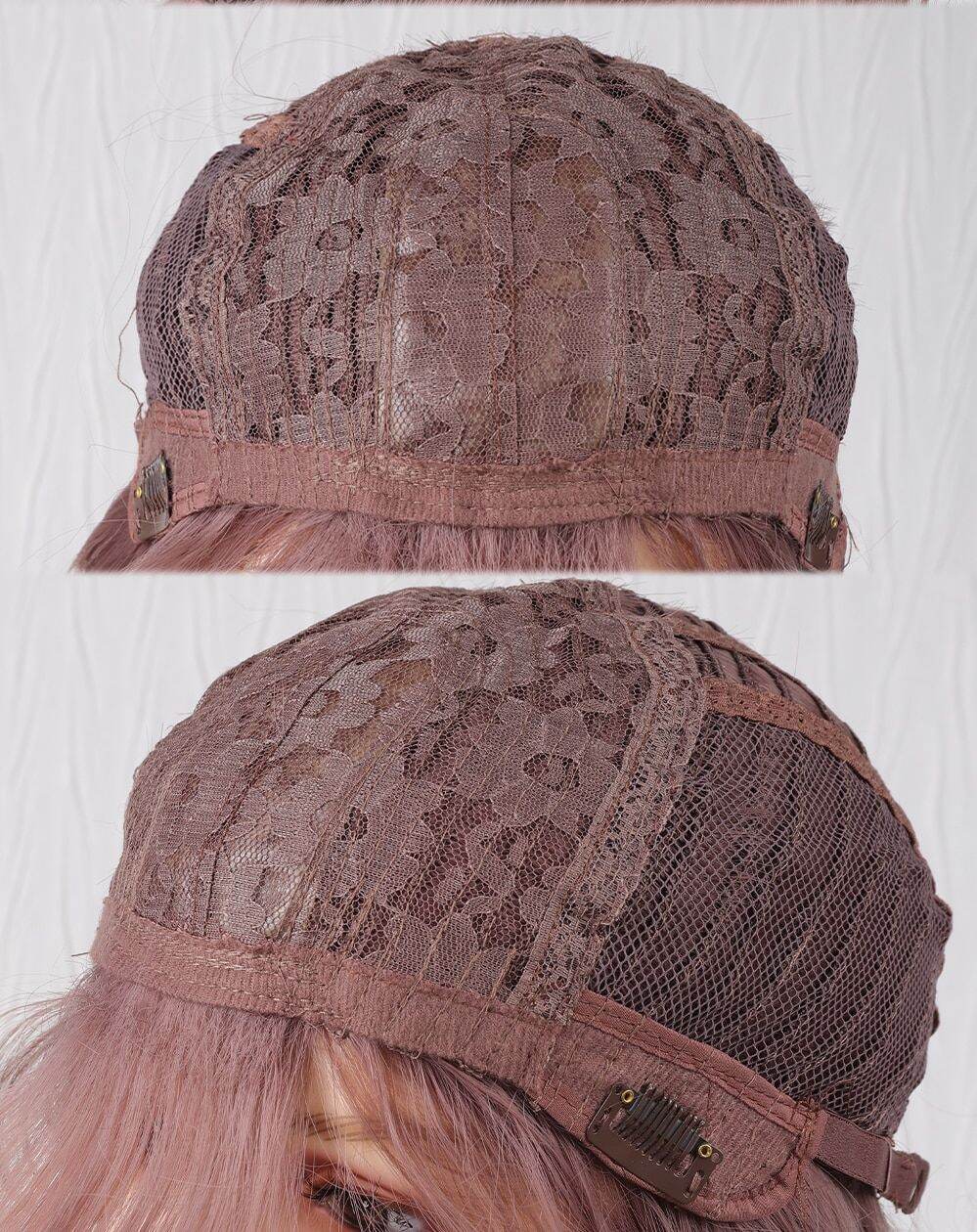 SEEANO 120Cm Synthetic Long Curly Cosplay Wig With Bangs Red Light ...