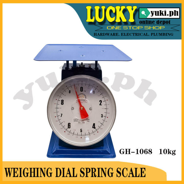 GH-1068 (10KG)FLAT WEIGHING SCALE DIAL SPRING SCALE | Lazada PH