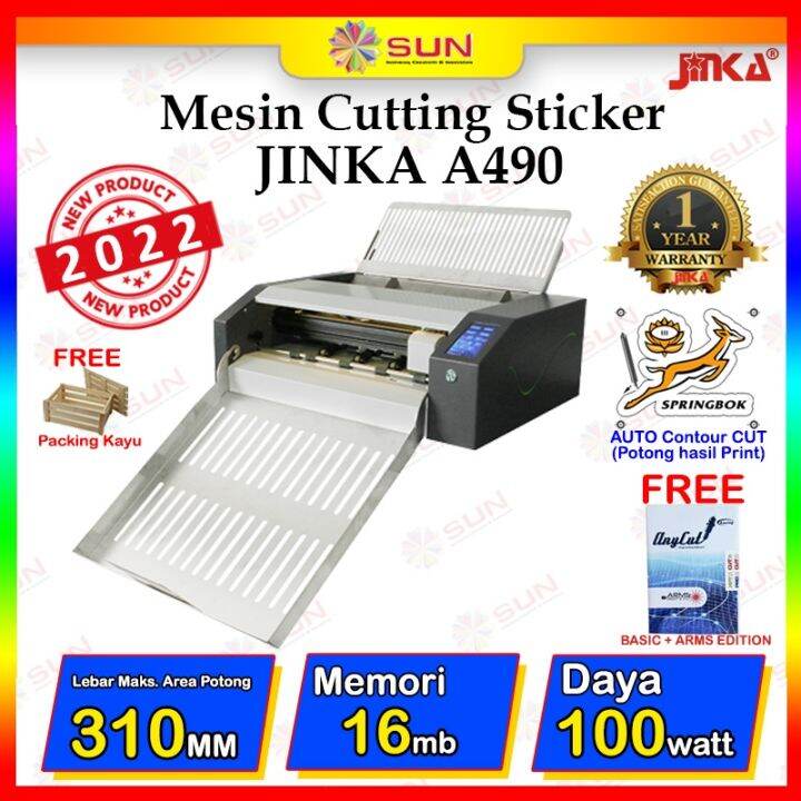 Mesin Cutting Sticker JINKA Auto Feeder A490 Auto Contour Cut | Lazada ...
