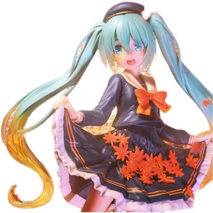 20cm Miku Figure Maple Leaf Four Seasons Autumn Clothing TAITO SEGA ...