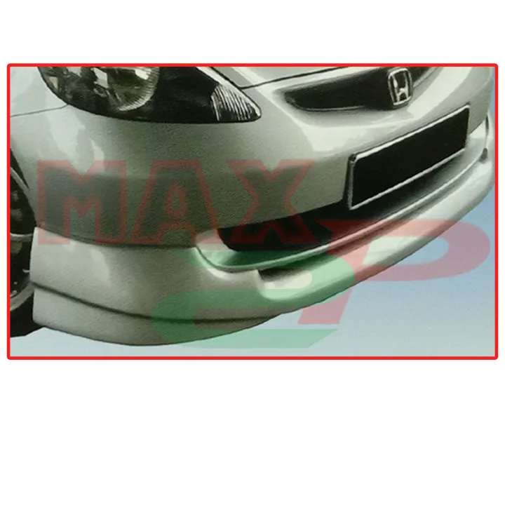 Honda Jazz Front Skirt Bumper Sporty Style Lower Lip Spoiler Fiberglass ...