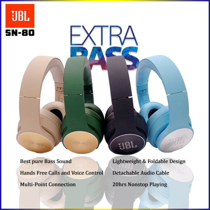 JBL SN-80 headphones wireless bluetooth over-ear headphones | Lazada PH
