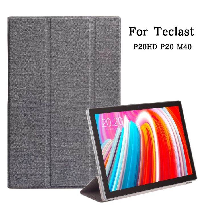สำหรับ Teclast P20HD P20 10.1 "แท็บเล็ตพีซีกรณี Teclast M40 Pro โปร่งใสพลิก PU หนังกรณีพลาสติก ...