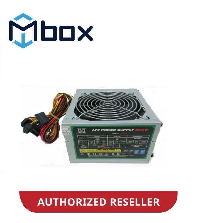 MBOX 550WATT ATX POWER SUPPLY WITH 12CM FAN (PS-550) | Lazada