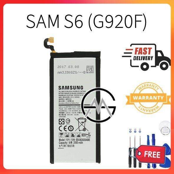 Samsung Galaxy S6 G920F Battery BATERI EB-BG920ABE (2550 mAh) | Lazada ...