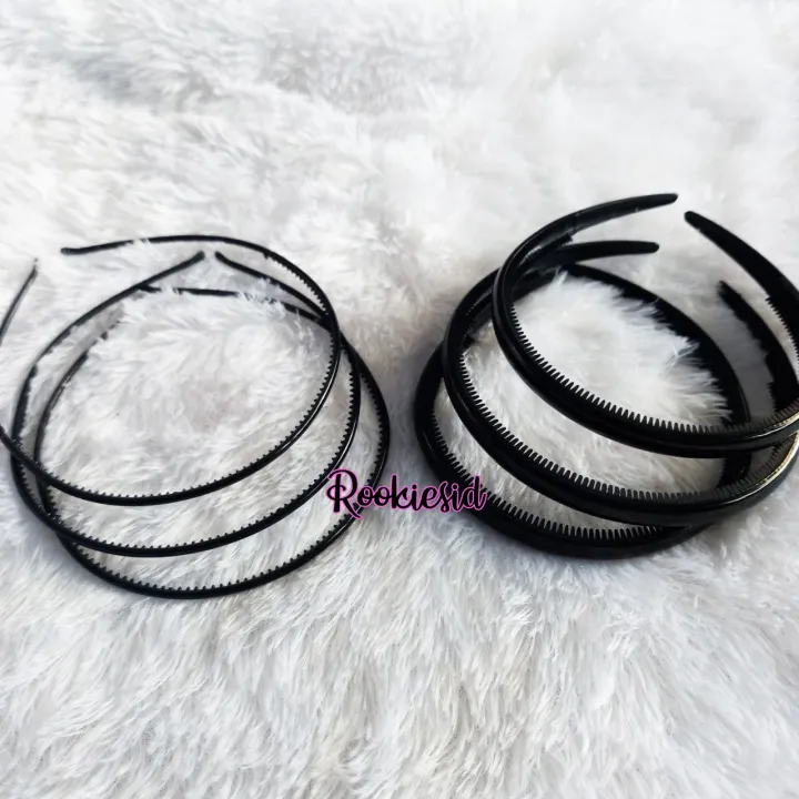 Bando Plastik Kecil Bando Lidi Bando Hitam Polos Ukuran Kecil Bandana ...