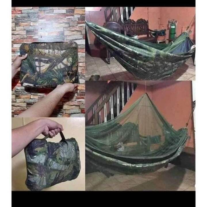 Original (Makapal) Military duyan with mosquito net Hammock net ...