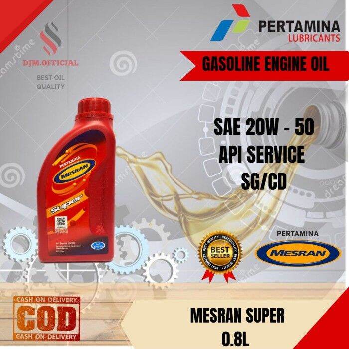 OLI MESIN MESRAN SUPER SAE 20W - 50 PERTAMINA OIL MOTOR 800 ML / Oli ...