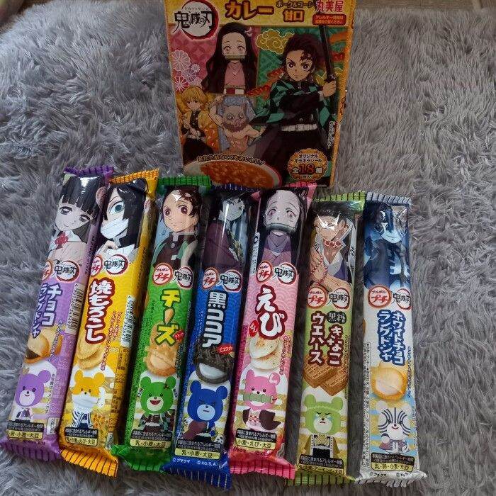 cookies japan demon slayer snack crunchy oreo cemilan anime anak impor ...