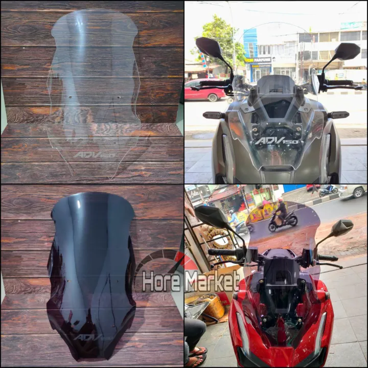 WINDSHIELD ADV 150 TINGGI VISOR ADV 150 MODEL TINGGI PANJANG WINDSHIELD ...