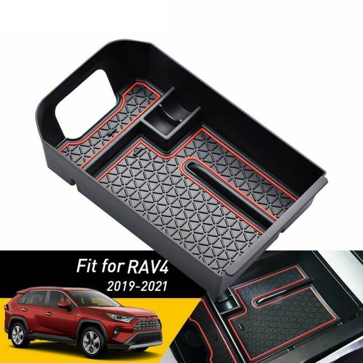 for Toyota RAV4 Accessories Center Console Organizer Tray Armrest Box ...