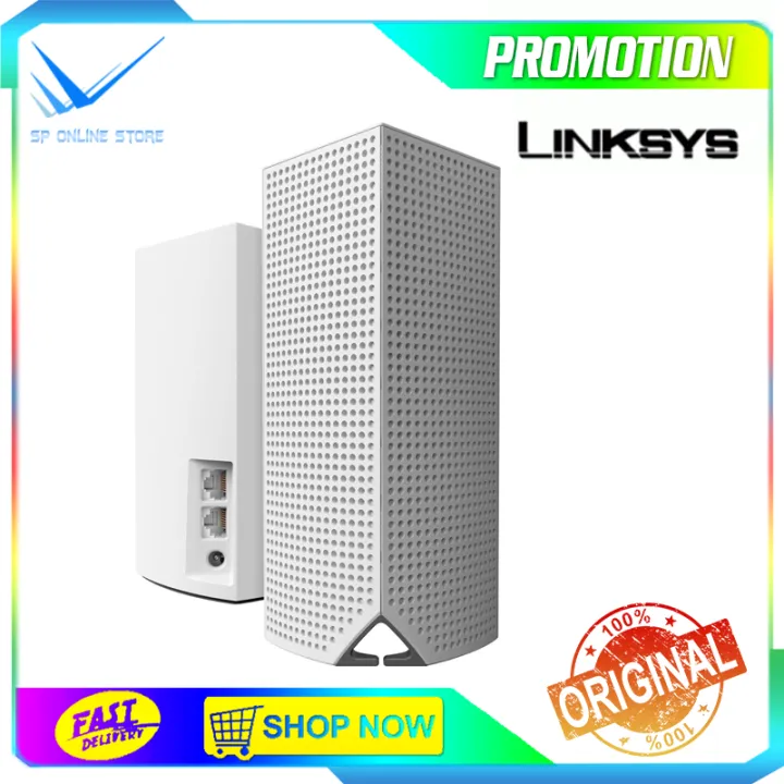 LINKSYS VELOP INTELLIGENT MESH WIFI SYSTEM, TRI BAND, SINGLE PACK AC2200 [867+867+400 Mbps] with ...