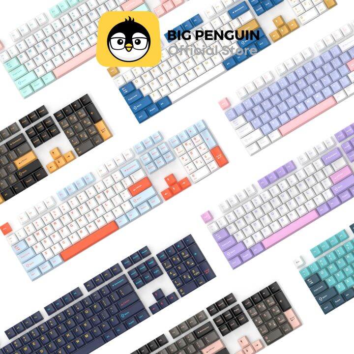 Keycap Hello Ganss Keycap คีย์แคปภาษาไทย Premium PBT Double shot Cherry Profile helloganss ...