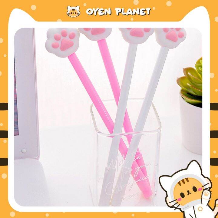 OYEN PLANET Cute Cat Paw Pen Stationery School Alat Tulis Sekolah Comel ...