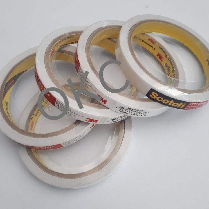 3M #777 เทปเยื่อกาว 2 หน้า 12mm.x10yard ( แพ็ค 12 ม้วน ) | Lazada.co.th
