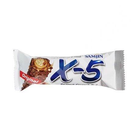 [Original] 엑스파이브 Samjin X-5 Original Peanut Crunch Bar (ช็อคโกแลตพีนัทบาร์) 36g | Lazada.co.th