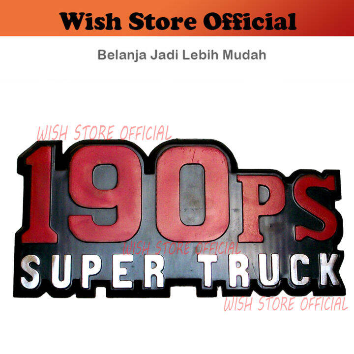 [PCS] Emblem / Car Logo / Lambang Mobil Tulisan 190PS 190 PS PS190 PS-190 Super Truck | Lazada ...