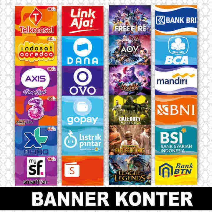 Cetak Banner Konter Hiasan Dinding Ukuran 35x150 | Lazada Indonesia