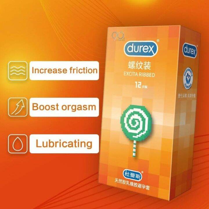 Durex Excita Ribbed Condom ( 12pcs ) | Lazada PH