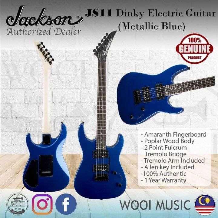 Jackson JS Series Dinky JS11 Electric Guitar (22 Frets) - Metallic Blue ...