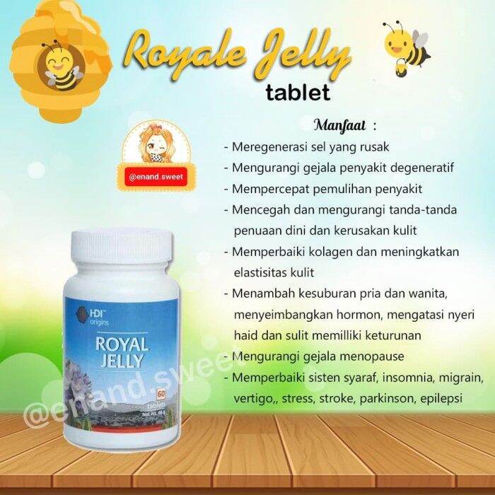 ROOYAL JELLY TABLET : 60 tablet - Suplemen Anti Aging | Lazada Indonesia