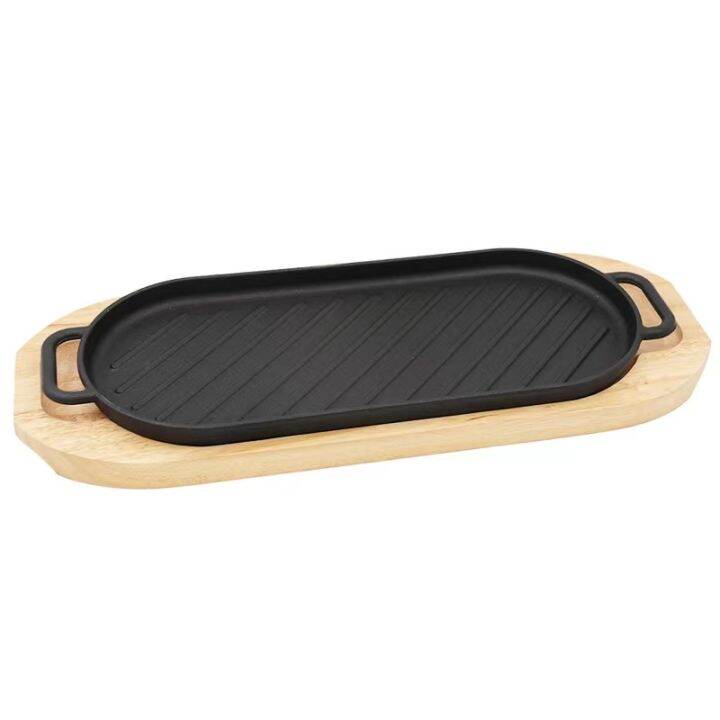 Sizzling Long Oval Plate With Handle Many Sizes Sizzling Plate Cast ...