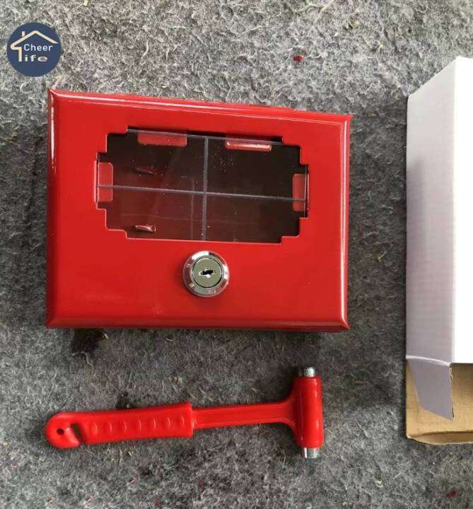 Fire key box emergency escape key box wall-mounted emergency key box ...