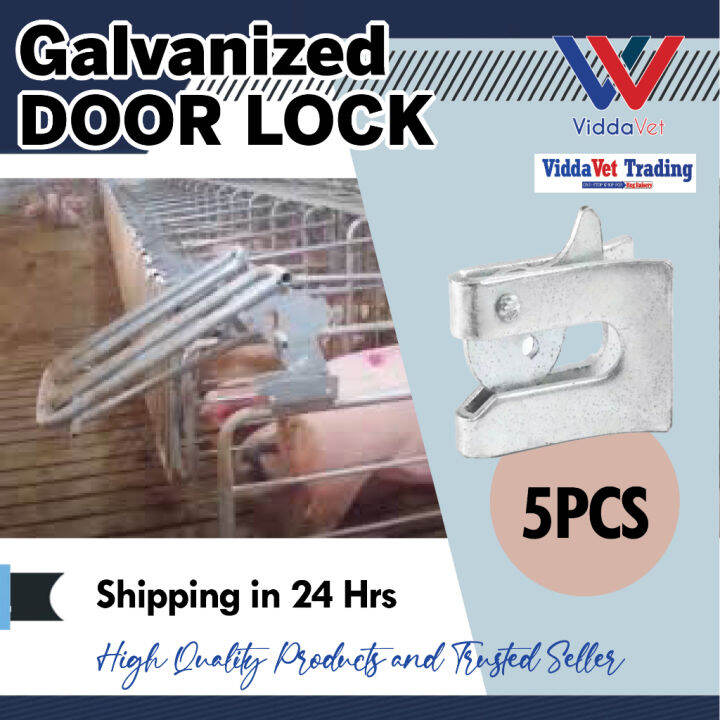 5 pcs Viddavet lock for pig cage lock metal cage locker automatic gate ...