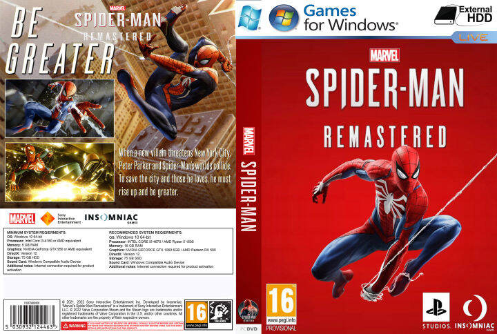 Marvel’s Spider-Man Remastered PC GAME Offline [Pendrive INSTALLATION] | Lazada