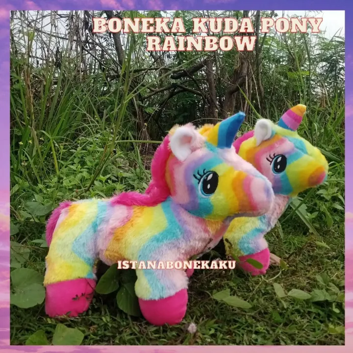Boneka Kuda Pony Little Pony Unicorn Rainbow Lucu Cantik Standar SNI ...