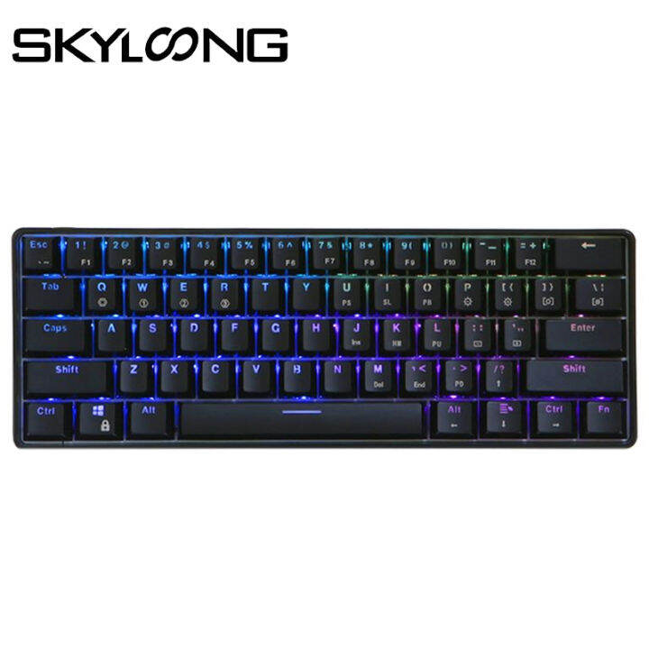 SKYLOONG GK61 61 Keys Gaming Mechanical Keyboard USB Wired RGB Backlit ...