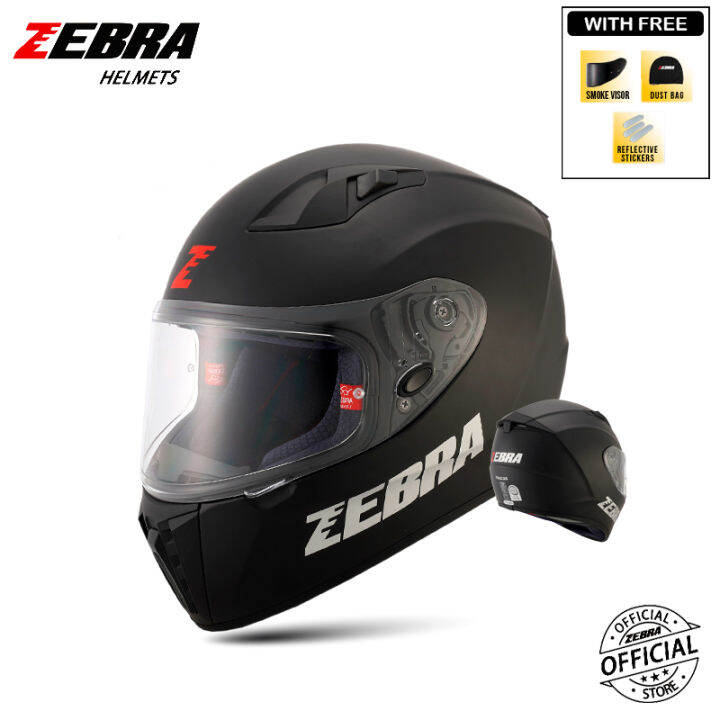 Zebra Helmet 779 Free Smoke visor Original Motorcycle Full Face Helmet ...