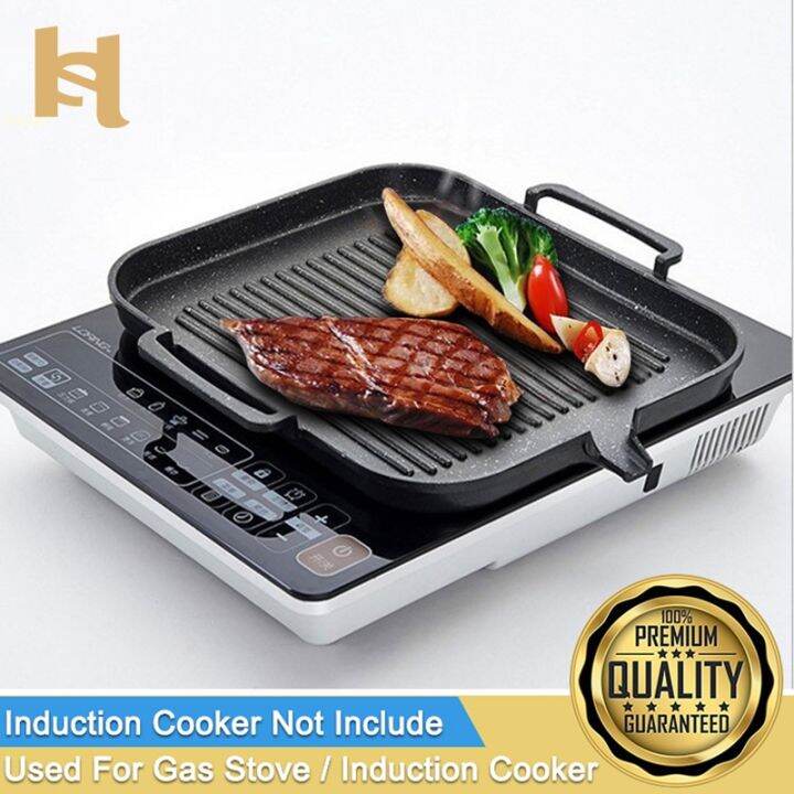 [COD]suojianl76147 Helgo[For Induction Gas stove] Korean Grill Stove Top Pan Barbecue BBQ ...