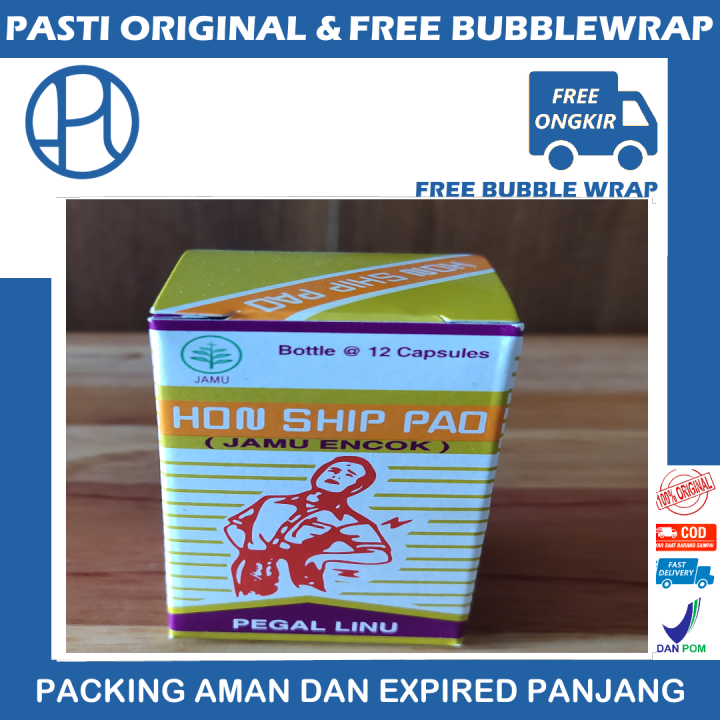 HON SHIP PAO BOTOL JAMU ENCOK ISI 12 TABLET HON SIP BAO HONSHIP HONSIP ...