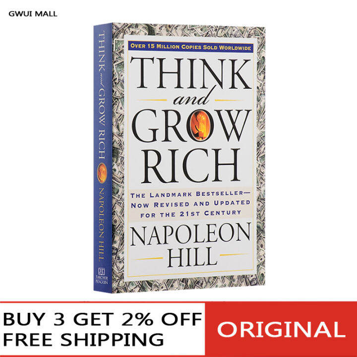 【หนังสือภาษาอังกฤษ】think And Grow Rich By Napoleon Hill English Book