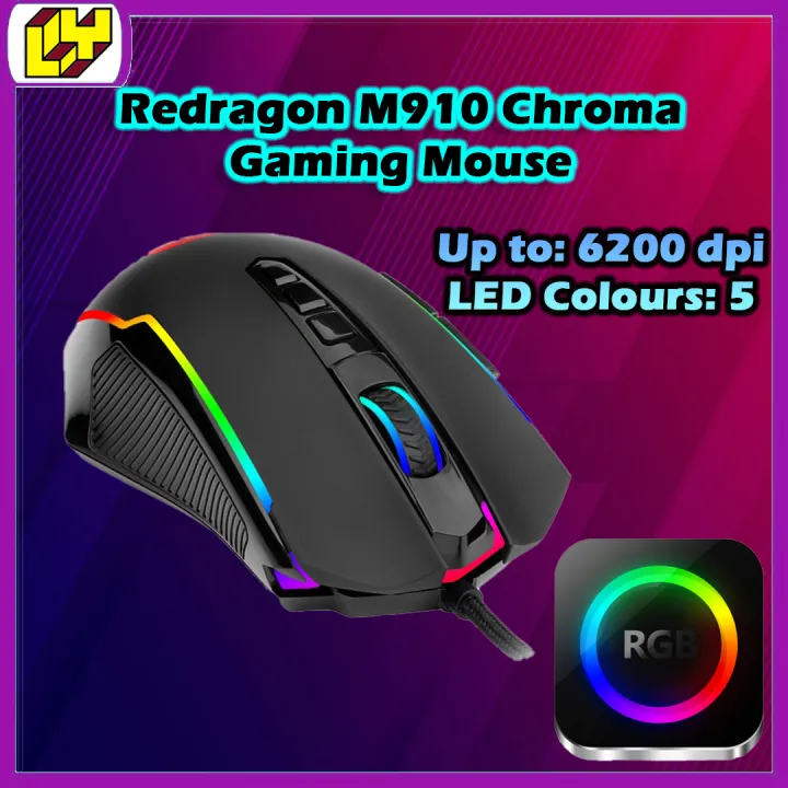 Red Dragon M910 Ground Survival CF Mouse Macro Professional Pressure ...