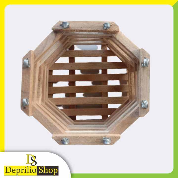 Pot Kayu Anggrek Octogonal 2 Ukuran 6" x 6" Kayu Jati | Lazada Indonesia