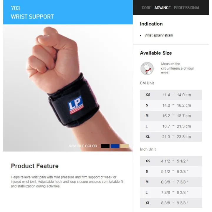Wrist Support 703 LP Support Neoprene (100 % Original) | Lazada PH
