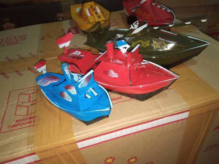 kapal perang kapal tempur mainan anak jadul otok otok kapal polisi ...