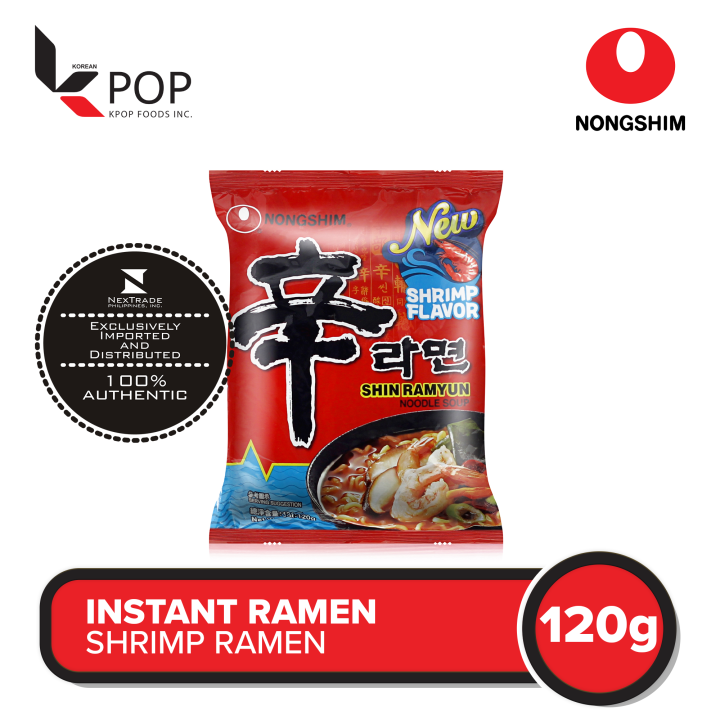 Nongshim Shin Ramyun Shrimp Noodles Pouch 120g | Lazada PH