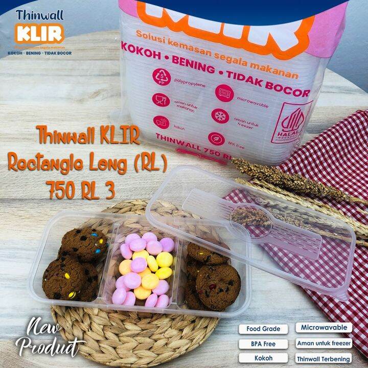 Thinwall Klir RECTANGLE LONG 750ML Kotak Makanan Food Grade Kotak Makan ... Thinwall Klir RECTANGLE LONG 750ML Kotak Makanan Food Grade Kotak Makan ...