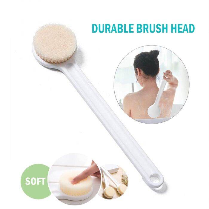 Soft Bath Scrubber Body Brush Shower Scrubber Back Brush with Long ...
