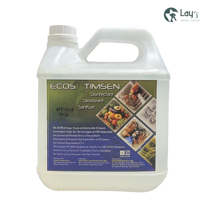ECOS TIMSEN Disinfectant/Sanitizer/Deodorizer Liquid 3.8 ltr | Lazada