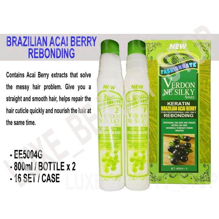 Verdon NE Silky 2 in 1 keratin rebonding Acai Berry | Lazada PH