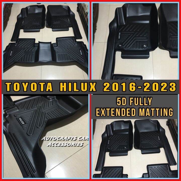 Toyota Hilux Conquest / Revo 2016-2023 5D Extended Deep Dish Matting ...