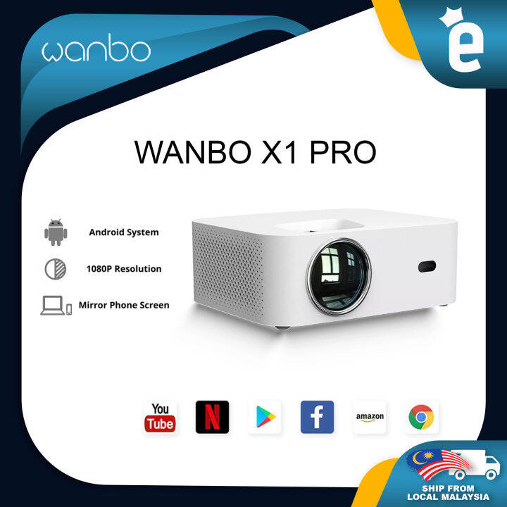 WANBO Smart Projector X1 Mini & X1 Pro (720p HD, Built-in Android OS ...