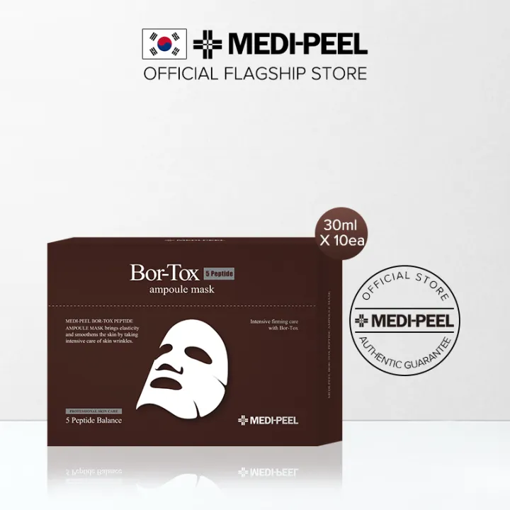 [WRINKLES] MEDI-PEEL Bor-Tox Peptide Ampoule Mask 30ml*10ea | Lazada PH