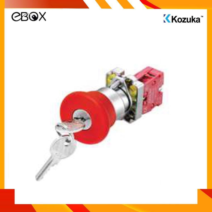 Kozuka KD2-YM01 40mm Key Release Mushroom Head Push Button (1NC) | Lazada